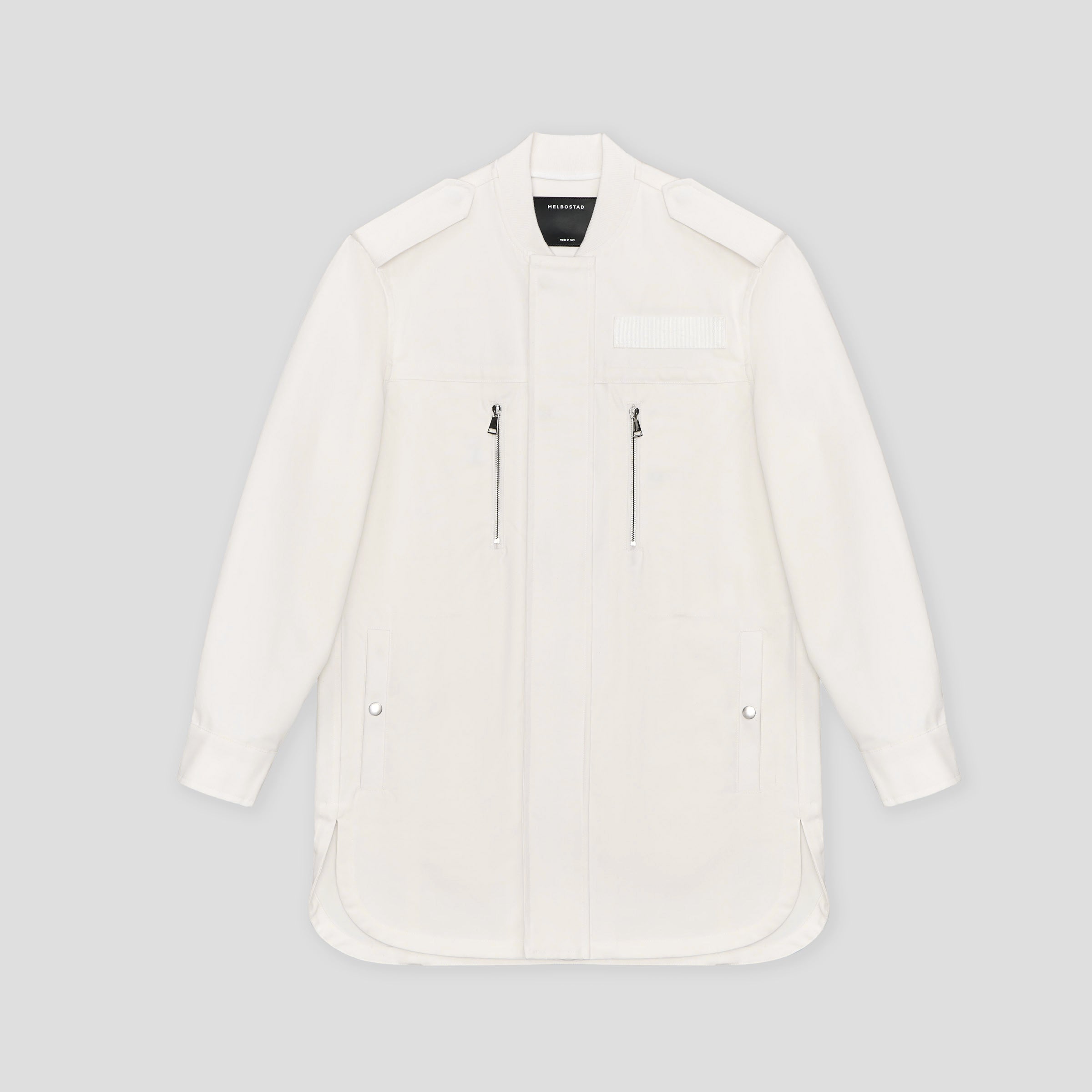 WHITE OVERSHIRT JACKET IN ORGANIC COTTON – Melbostad